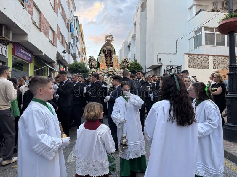 Easter Procession in Benalmadena, Malaga, Spain Editorial Stock Photo ...
