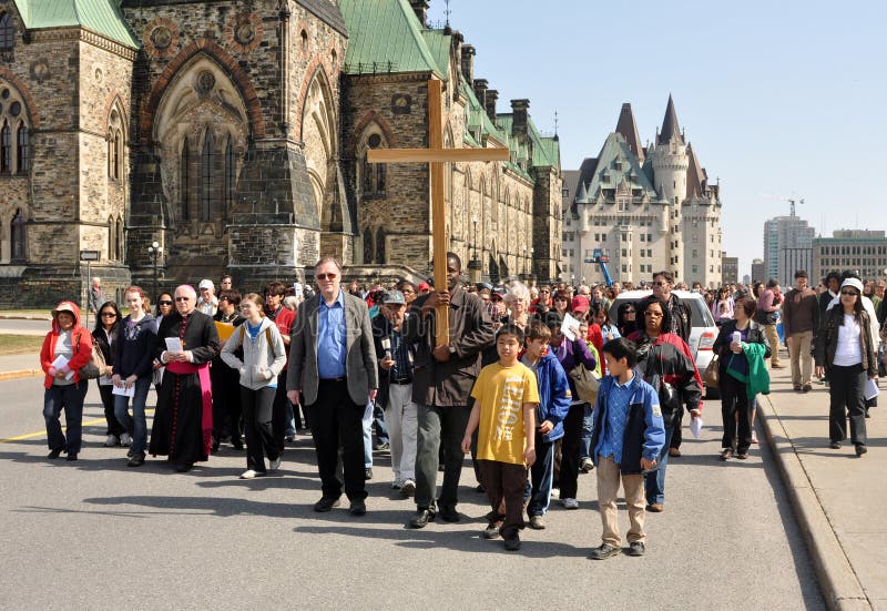 Easter procession of cross editorial photography. Image of easter ...