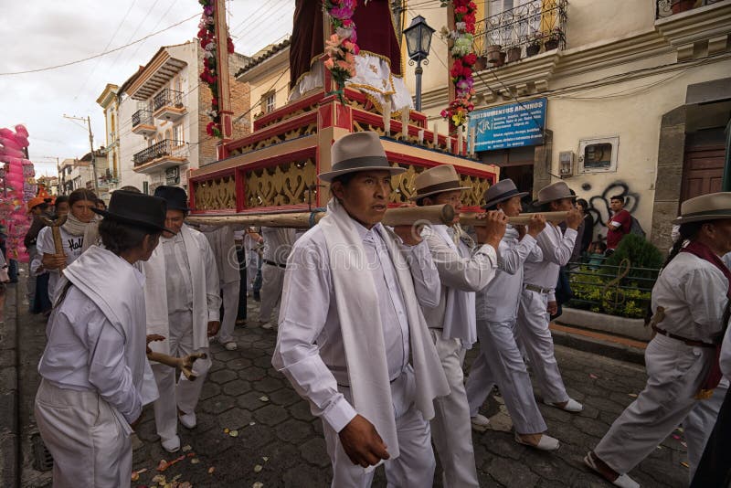 Easter Procession in Ecuador Editorial Stock Photo - Image of religion ...