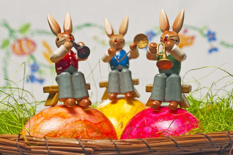 Easter rabbit stock image. Image of festival, nest, plays - 23576755