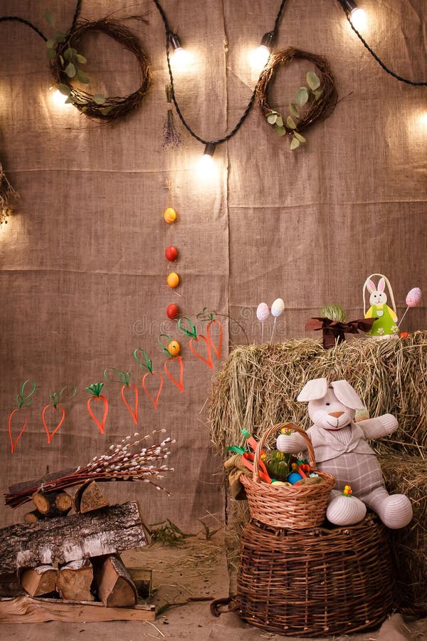 Easter, Rabbit, Hay, Easter Bunny, Easter Decorating, Eggs, Easter Eggs ...
