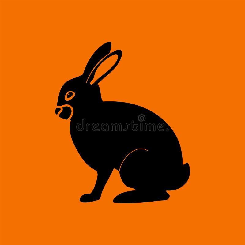 Easter Rabbit Icon stock vector. Illustration of design - 210890057
