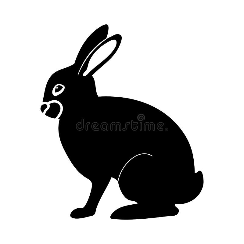 Easter Rabbit Icon stock vector. Illustration of easter - 209761362