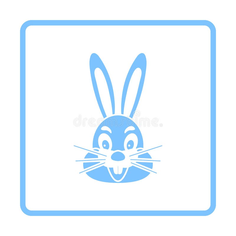Easter Rabbit Icon stock vector. Illustration of black - 212167676