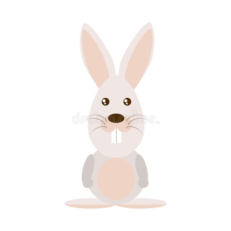 Easter Rabbit Icon Image Design Stock Illustration - Illustration of ...
