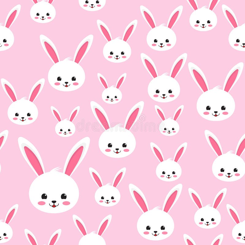 Seamless Pattern, Background with Rabbits and Carrots for Easter and ...