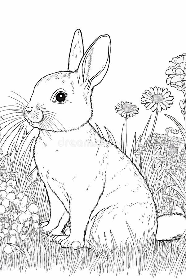 Coloring Pages Of Real Baby Bunnies