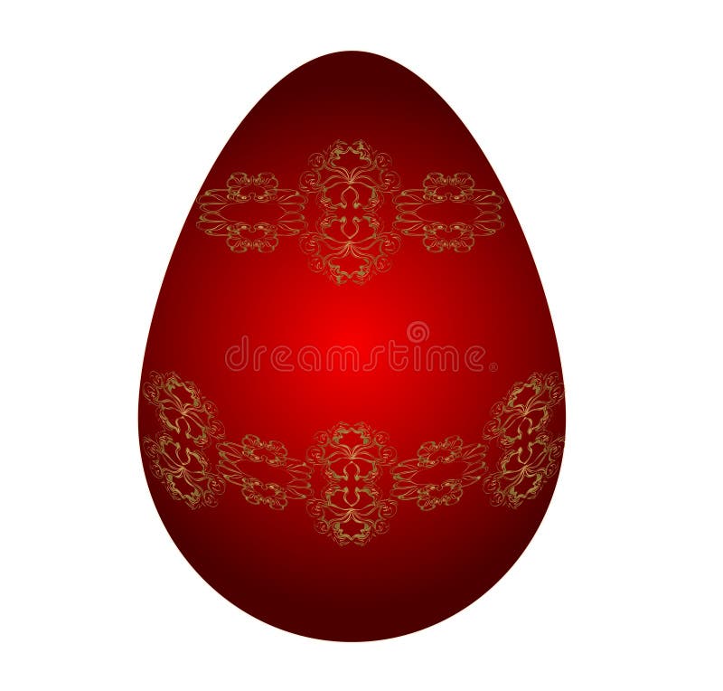 Easter red egg stock illustration. Illustration of generated - 39479318