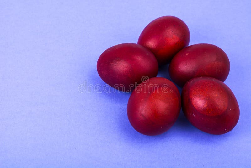 Easter Red Eggs on Bright Background Stock Image - Image of eggs, pink ...