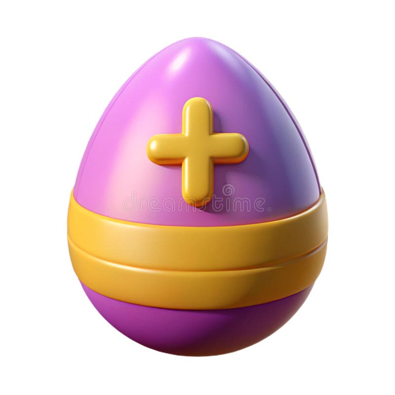 Easter Reminder 3D Icon Perfectly Stock Illustration - Illustration of ...