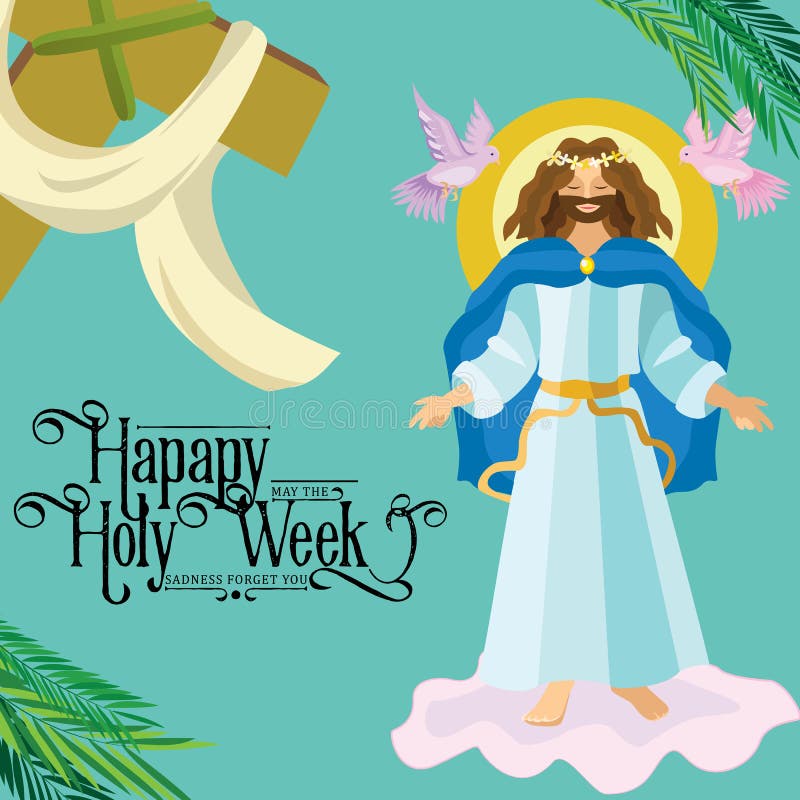 Easter Resurrection Religious Background - Risen Lord Jesus Christ on ...