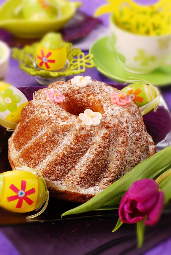 Easter ring cake stock photo. Image of decoration, sprinkle - 12579640