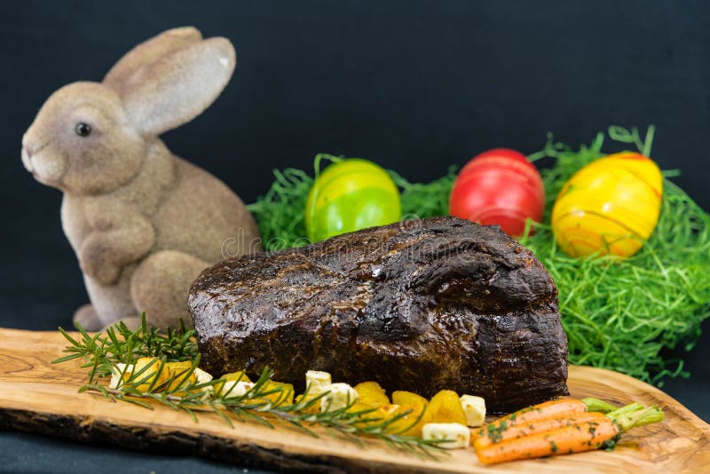 An easter roast stock image. Image of grill, easter - 212507473