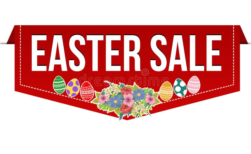 Easter sale banner design stock vector. Illustration of banner - 143387401