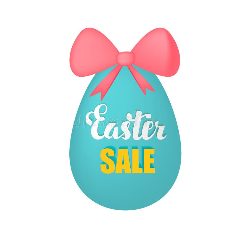 Easter Sale. Easter Hand Lettering Stock Vector - Illustration of ...