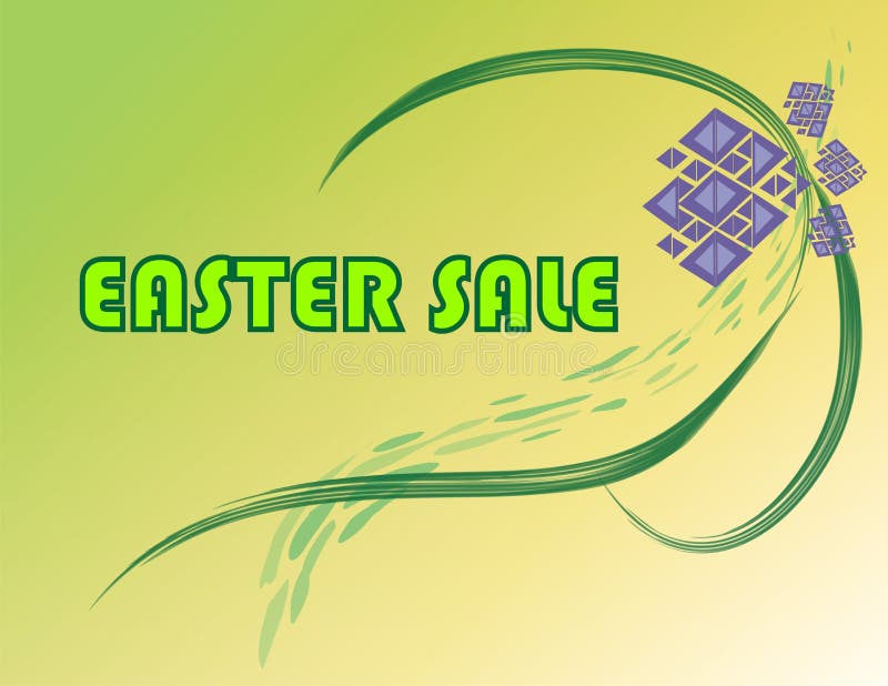 Easter Sale Sign stock vector. Illustration of business - 19019249