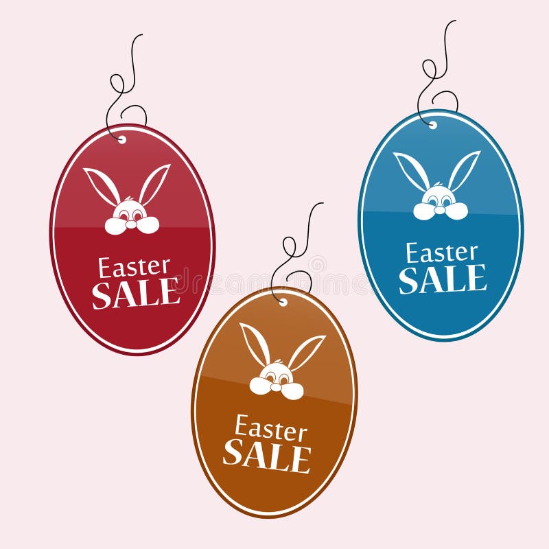 Easter sale tags stock vector. Illustration of decorative - 84722579