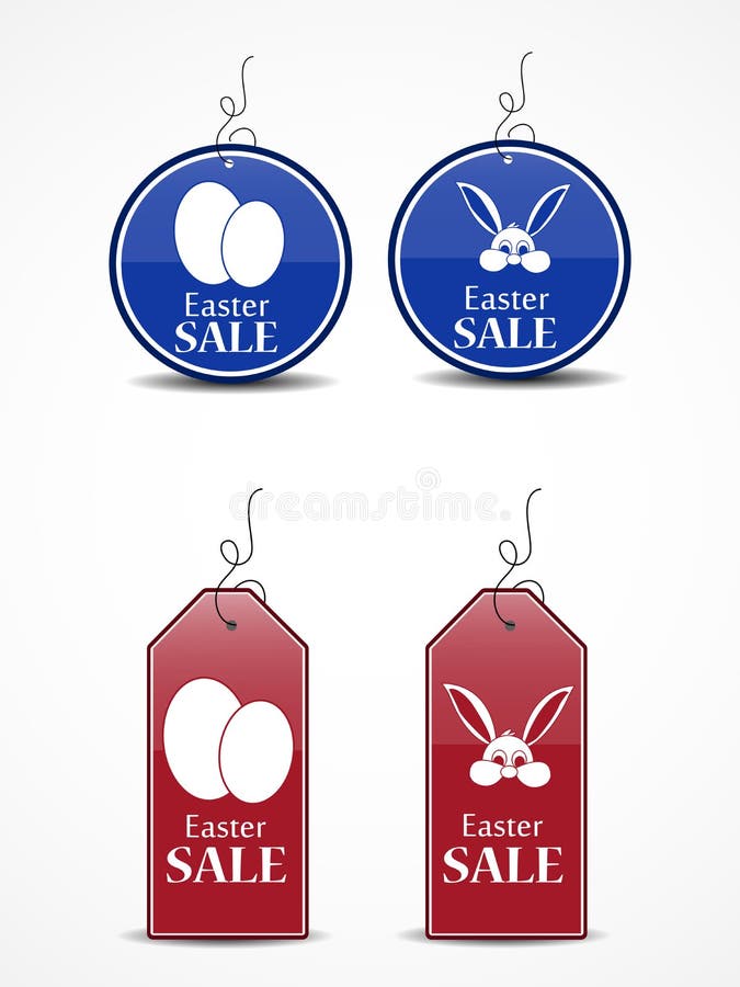 Easter sale tags stock vector. Illustration of occasion - 84722630