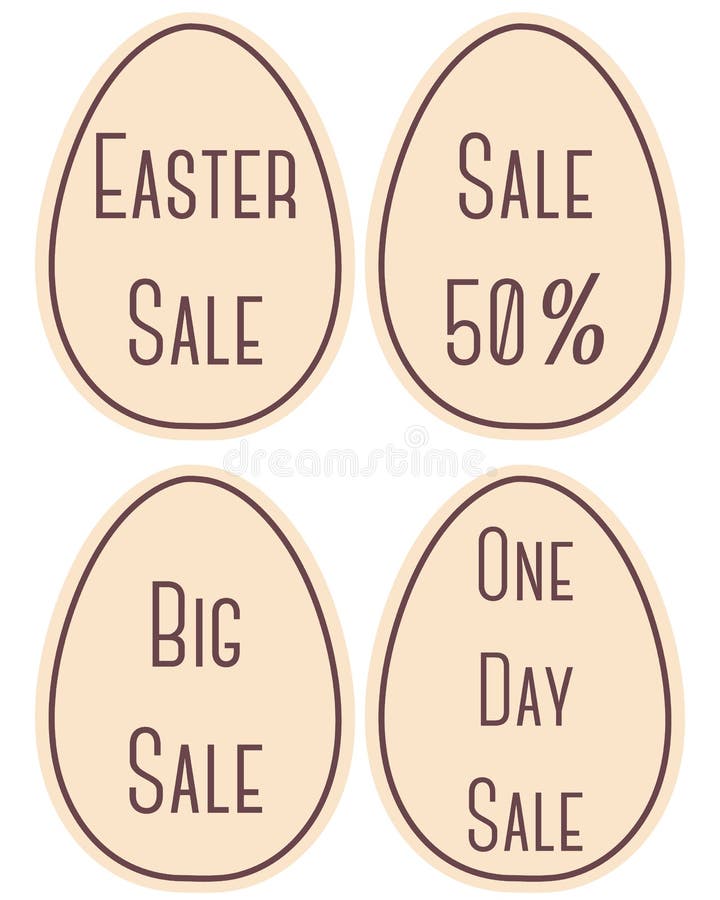 Easter sale tags stock vector. Illustration of easter - 86554772