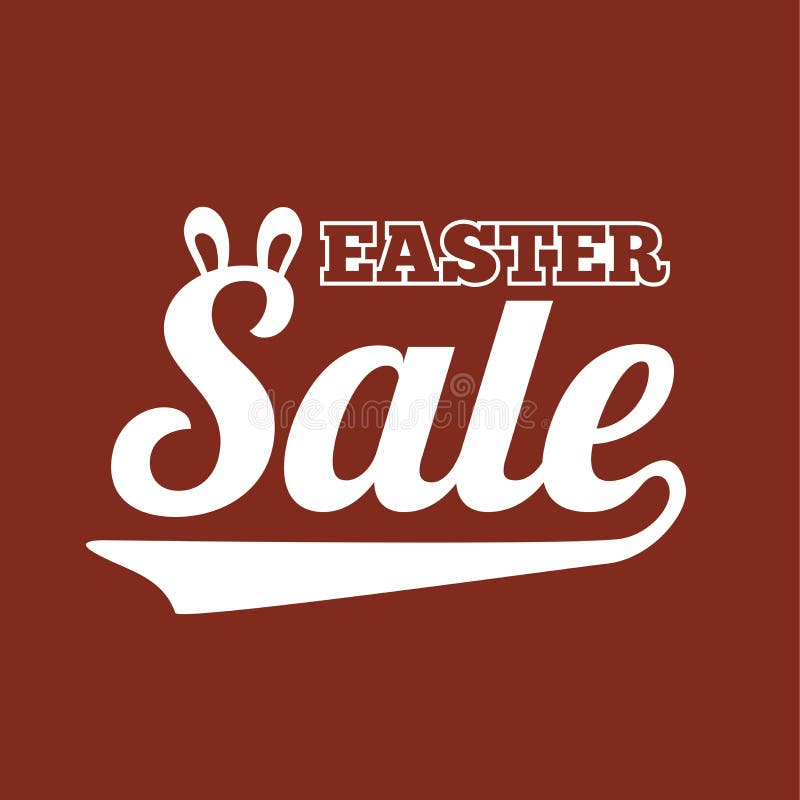 Easter sale type font= stock vector. Illustration of card - 111550716
