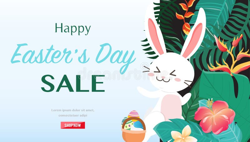 Easter Sale Vector Banner Design and Template. Stock Vector ...