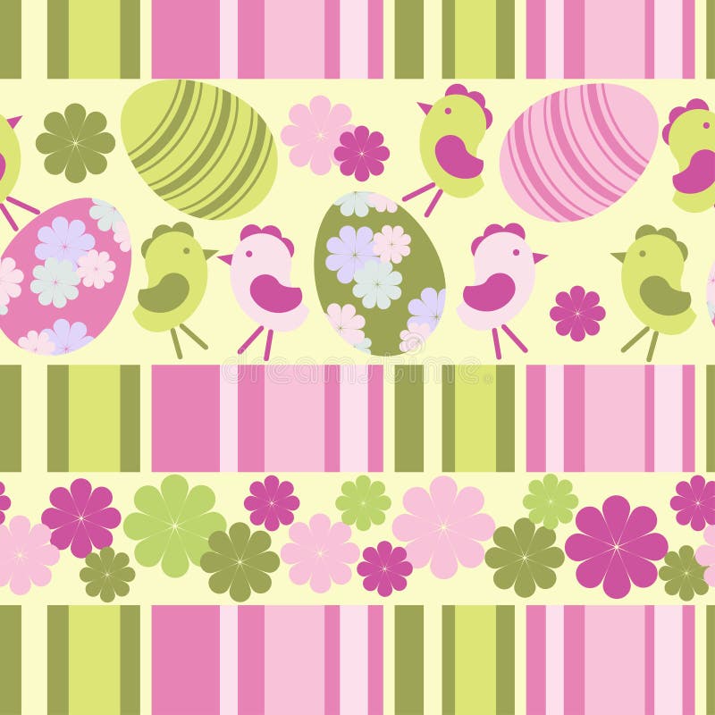 Easter Background Seamless Pattern Stock Illustration - Illustration of ...