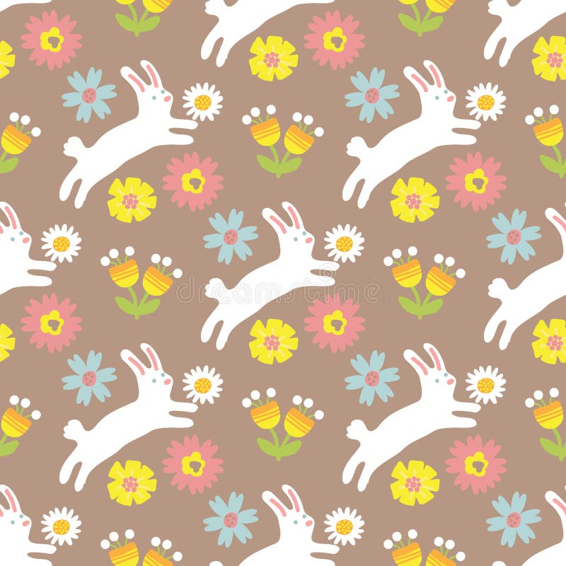 Easter seamless pattern-15 stock vector. Illustration of wallpaper ...