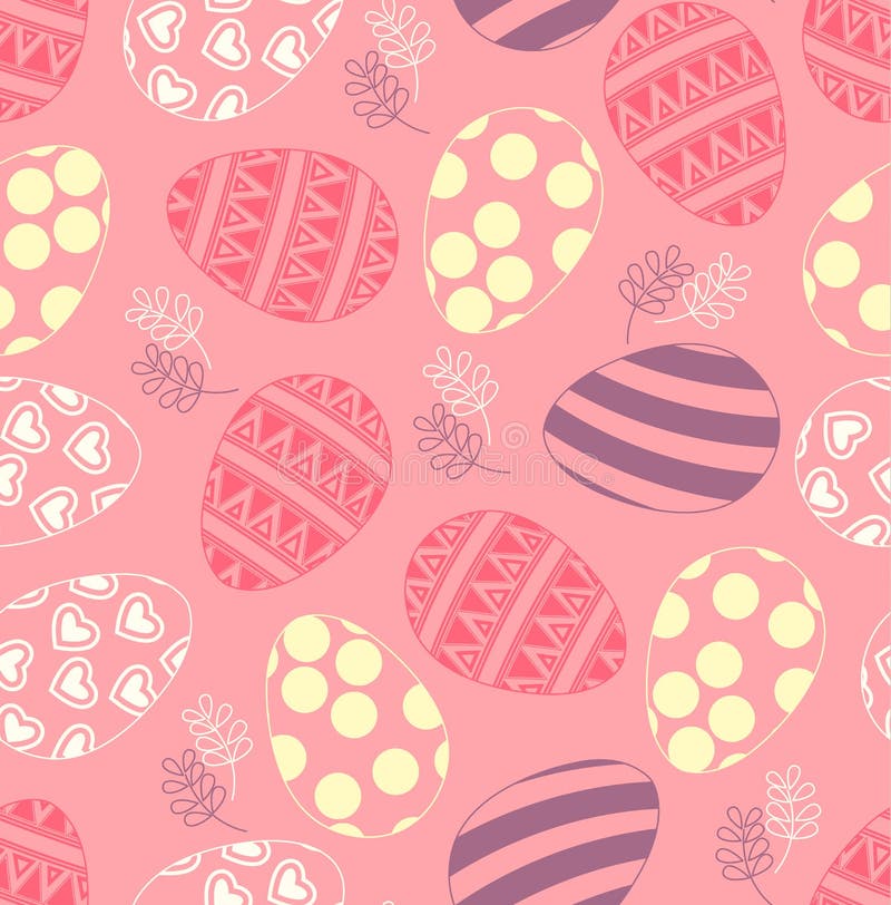 Easter Seamless pattern stock illustration. Illustration of design ...