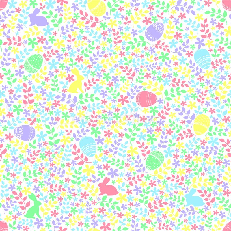 Easter seamless pattern stock vector. Illustration of spring - 68556789