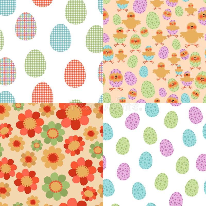 Easter Seamless Patterns stock vector. Illustration of repeat - 67423110