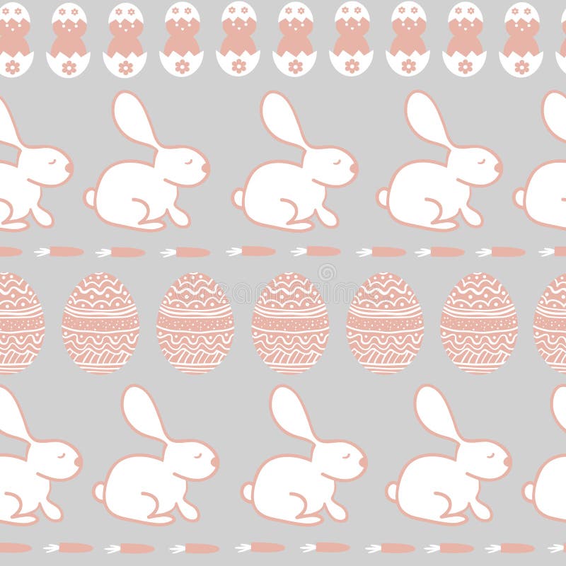 Background for Happy Easter Day. Easter Seamless Vector Texture. Cute ...