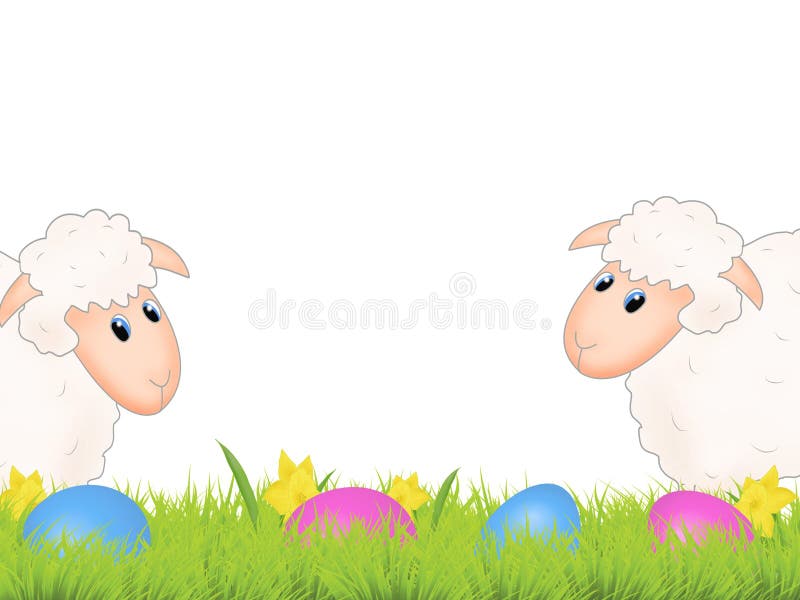 Easter sheep stock illustration. Illustration of celebration - 23753043