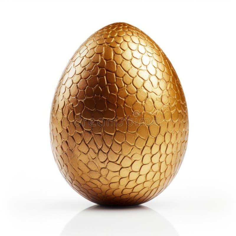 Easter Shell Gold Textured Egg for Decoration in Digital Format Stock ...