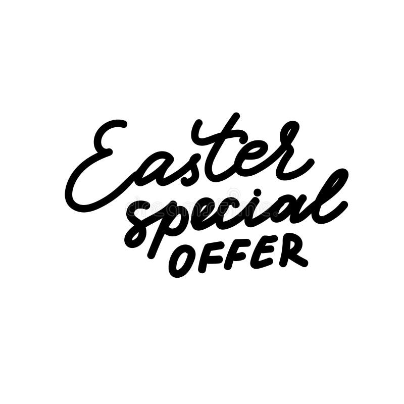 Easter Special Offer Vector Element for Poster and Banner with ...