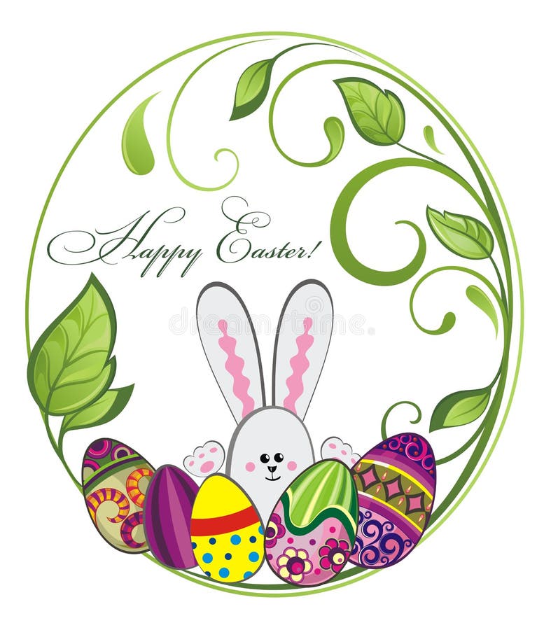 Spring bunny stock vector. Illustration of holiday, green - 13545491