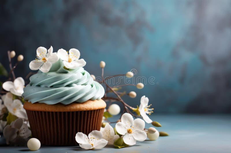 Easter Spring Cupcake with Icing for Traditional Festive Party ...