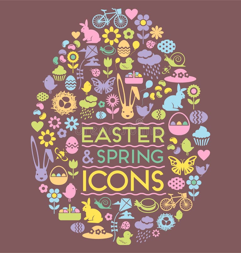 Simple Easter Egg Icons Stock Illustrations – 1,133 Simple Easter Egg ...