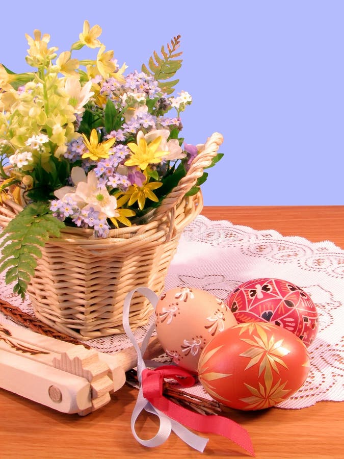 Easter Still Life stock photo. Image of easter, flowers - 17923832