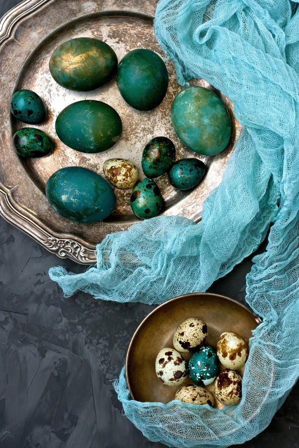 Easter Still Life with Colorfull Eggs Stock Image - Image of holidays ...