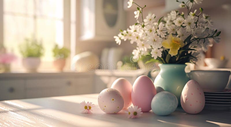 Easter Still Life with Flowers Bouquet of Flowers Easter Still Life ...