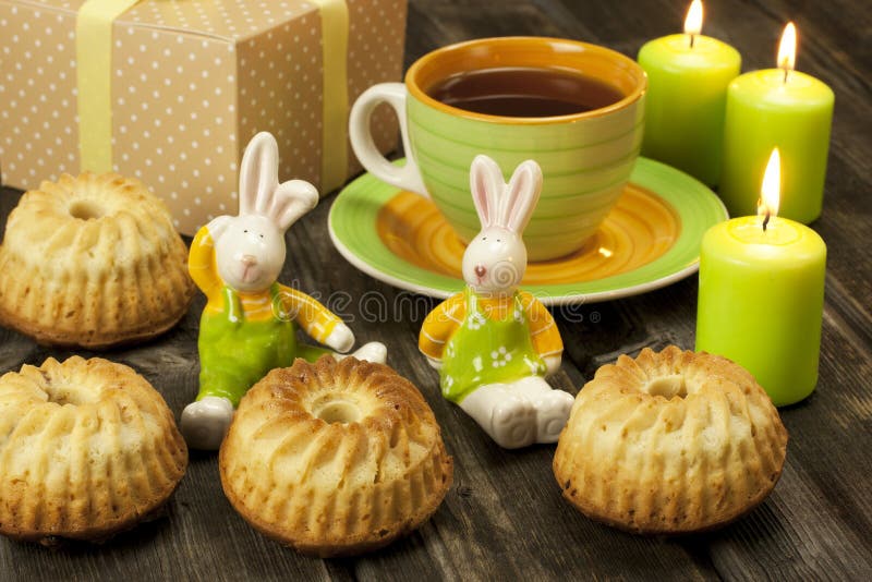 Easter Still Life with Muffins Stock Image - Image of easter, food ...