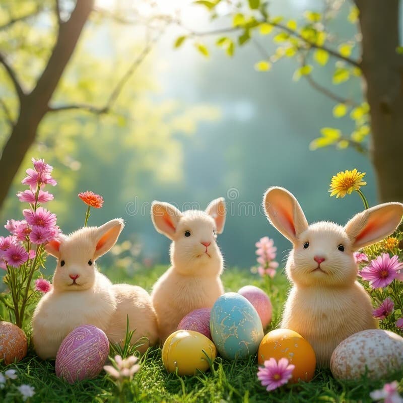 Easter Sunday Celebration - Colorful Decorations and Traditional ...