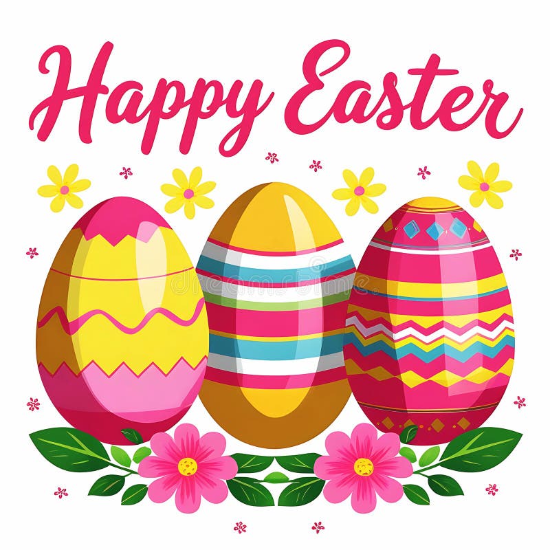 Easter Sunday Celebration Image with Decorative Elements Stock ...