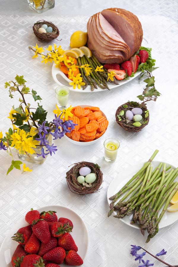 Easter Table stock image. Image of table, prepared, lunch - 18957885