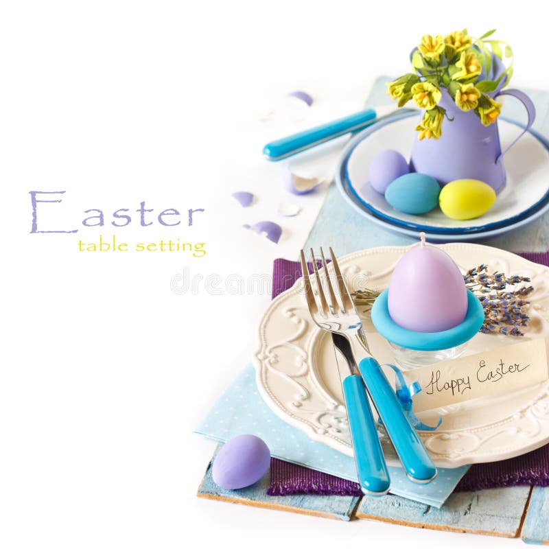 Easter table decoration stock photo. Image of banquet - 19035088
