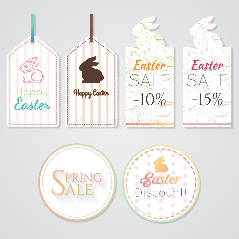 Easter tags 1 stock vector. Illustration of works, illustrations - 65920111