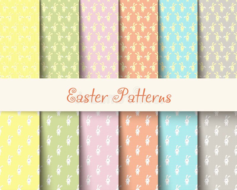 Easter Tartan Patterns Vector Illustration Stock Vector - Illustration ...