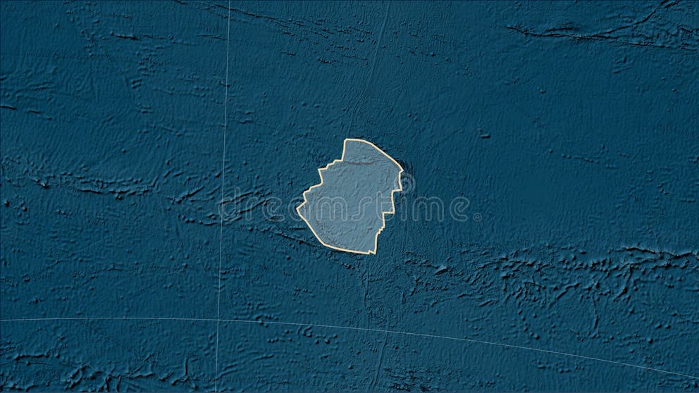 Easter Tectonic Plate. Physical Map Stock Illustration - Illustration ...