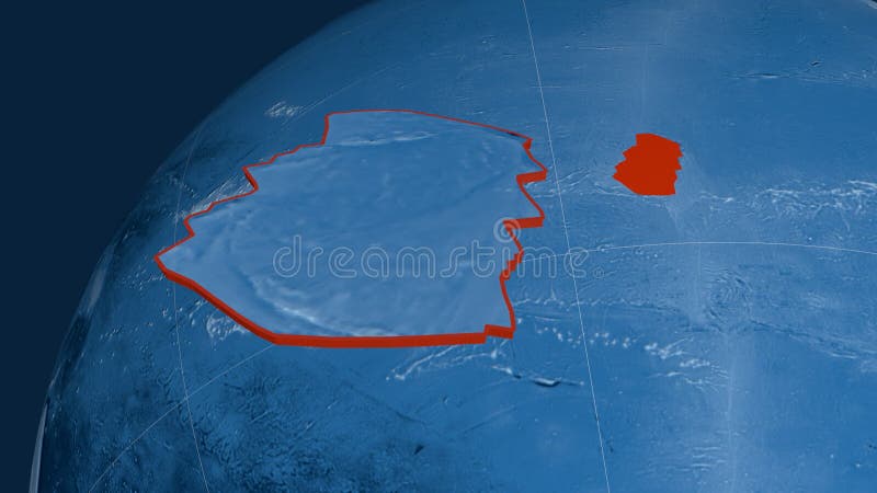 Easter Tectonic Plate. Relief Stock Footage - Video of aerial, globe ...