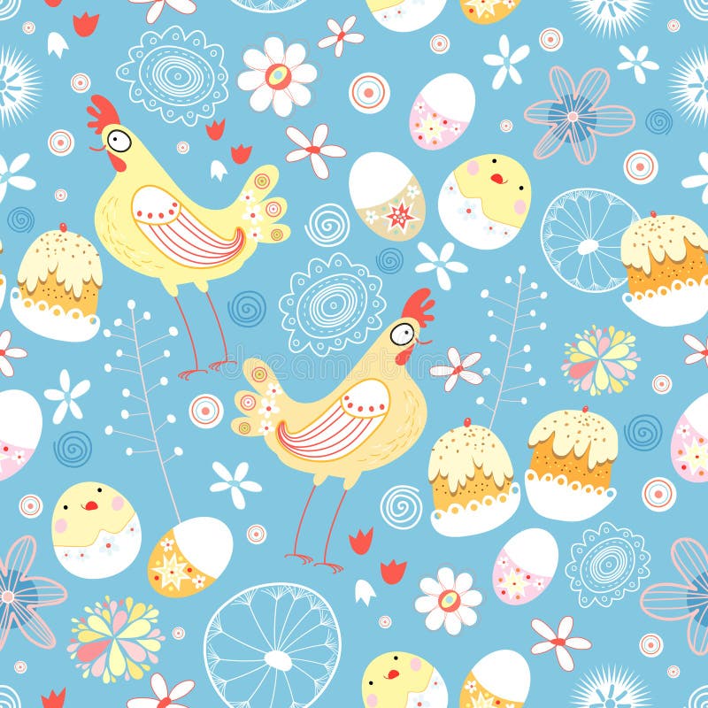 Easter texture stock vector. Illustration of eggs, cartoon - 19031939